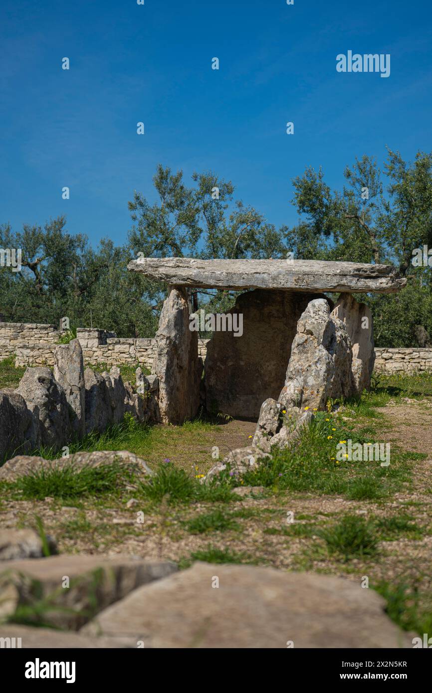 Dolmen Della Chianca, a prehistoric building in Bisceglie (Italy Stock ...