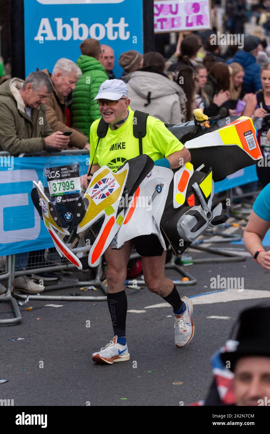 Mike McDonald, senior male, participating in the TCS London Marathon ...