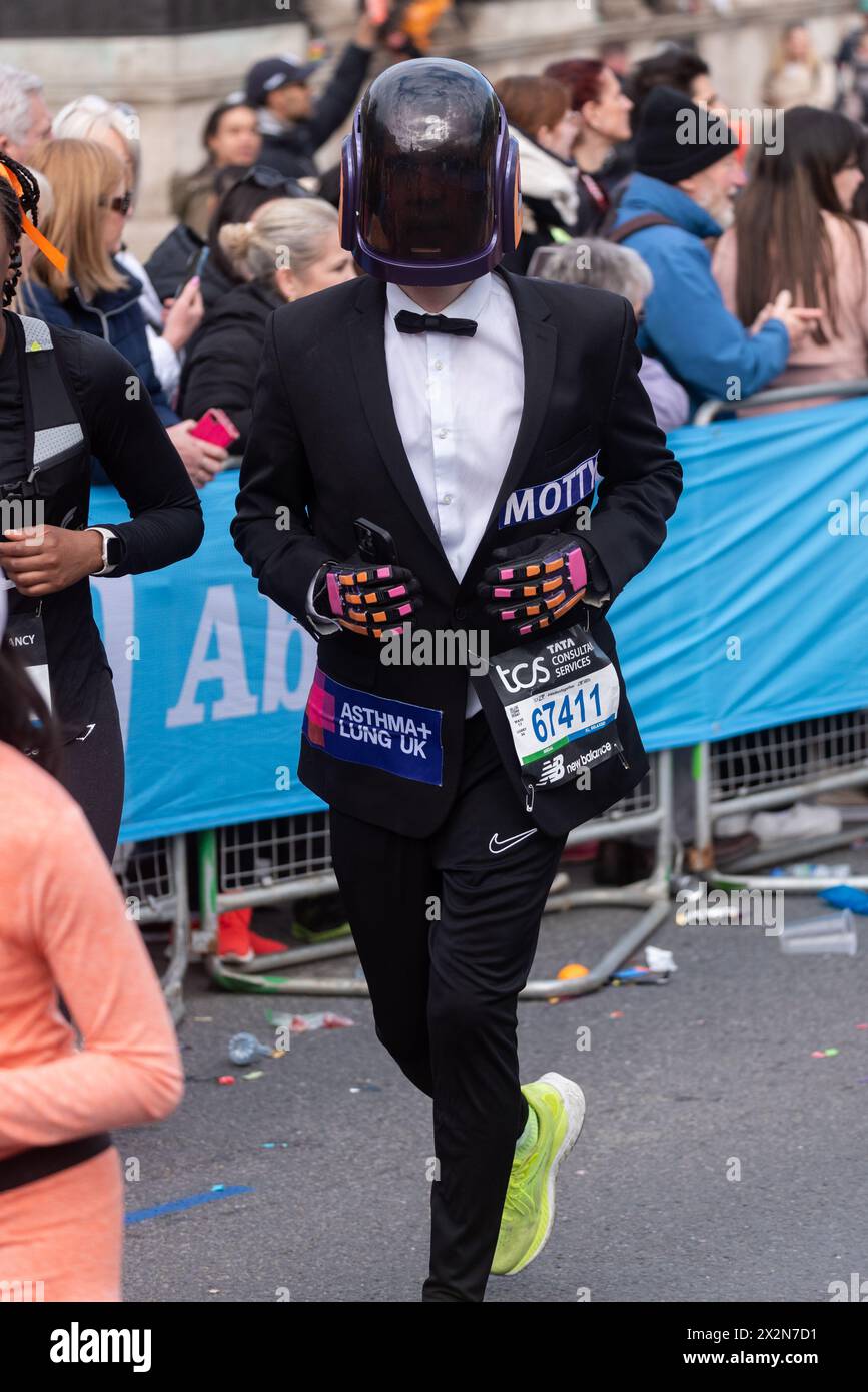 Matthew Otty participating in the TCS London Marathon 2024 passing ...