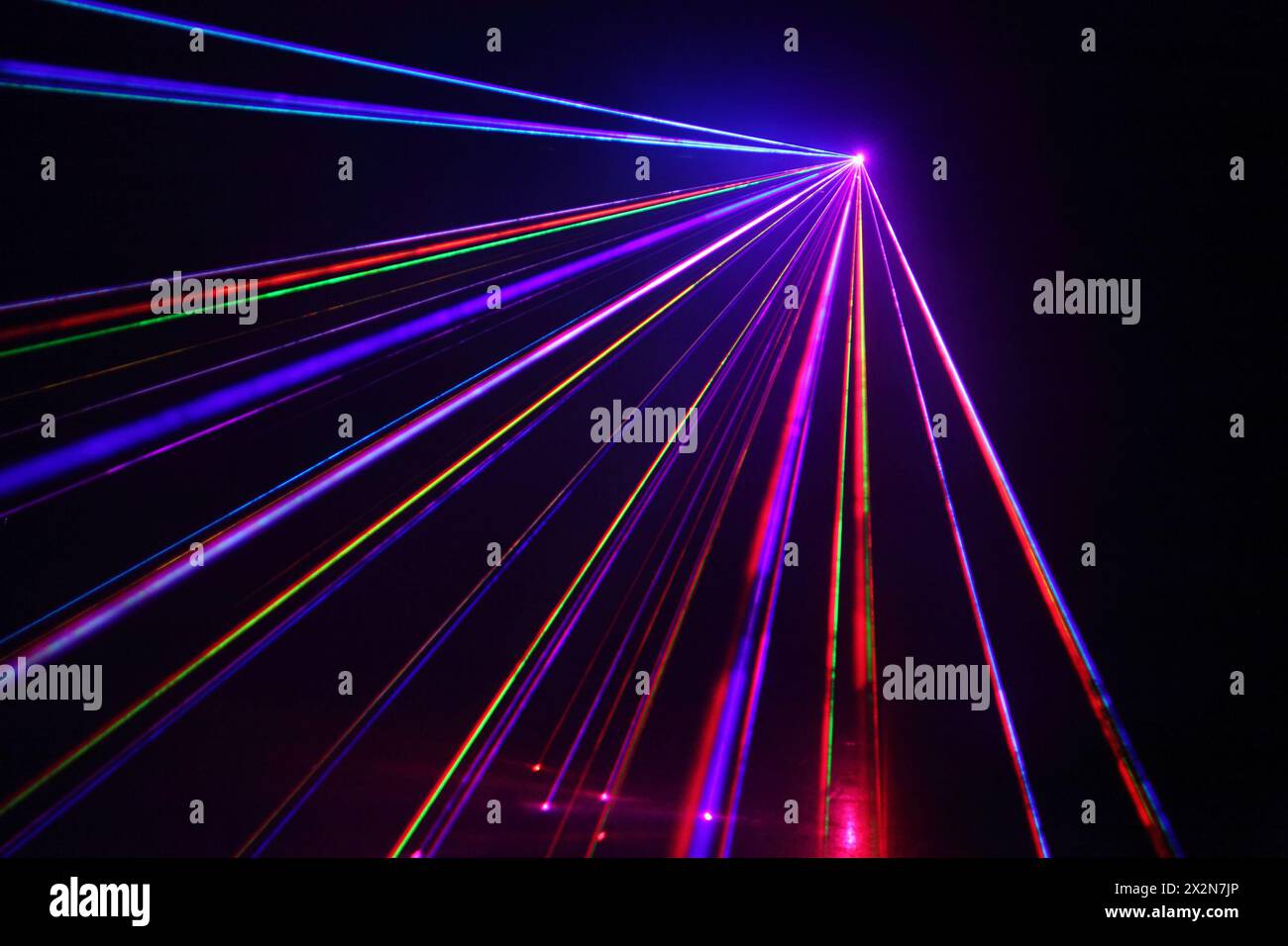 Club light colored rays disco hi-res stock photography and images - Alamy