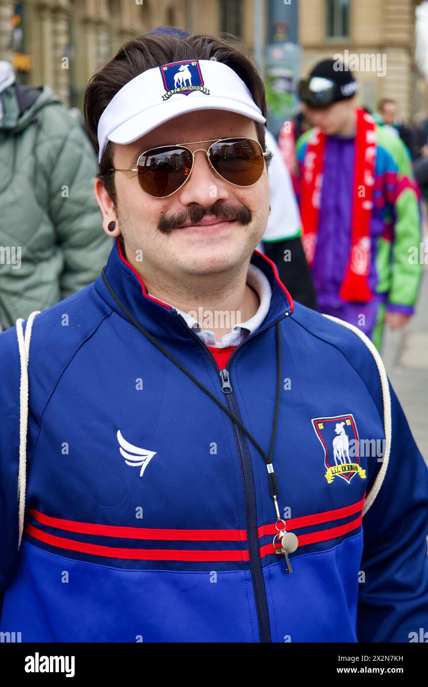 Mainz, Germany. February 03, 2024. Fans of the Bundesliga football team ...