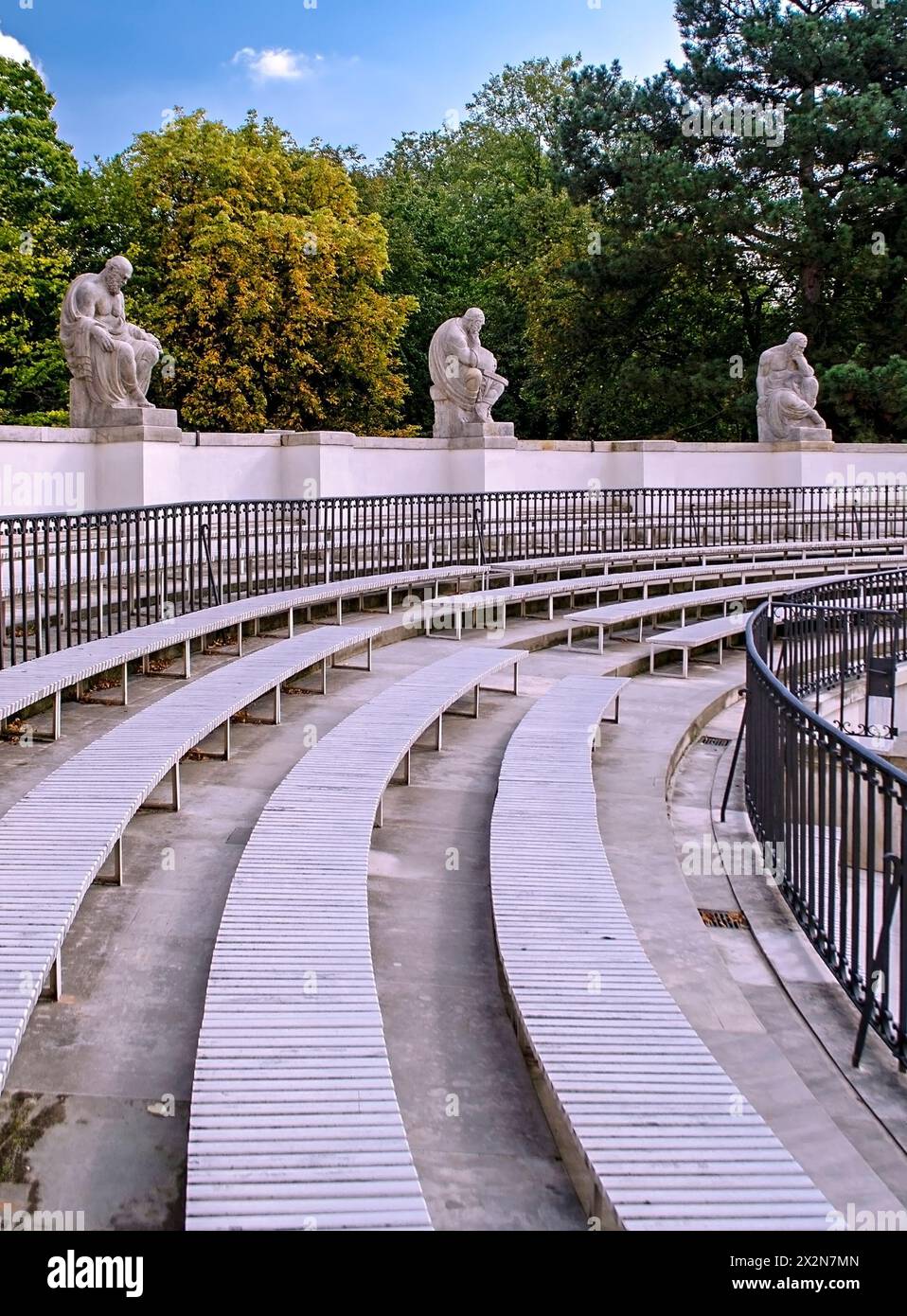 Lazienki Park amphitheater in Warsaw, Poland Stock Photo - Alamy