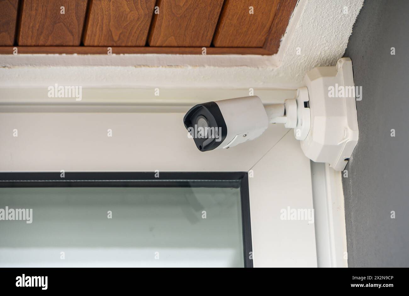 CCTV installed outside the house for remote monitoring Home safety and ...