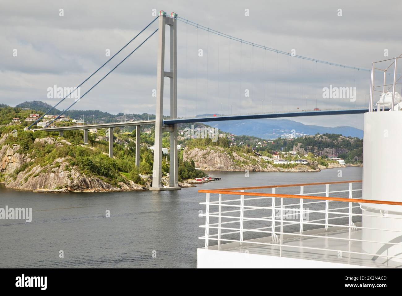 Bergen suspension bridge fjord hi-res stock photography and images - Alamy
