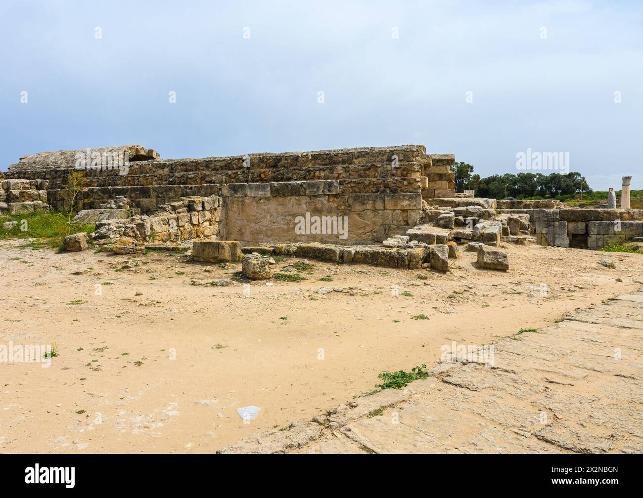 Remains of the antique City Salamis an Iron Age city kingdom and an ...