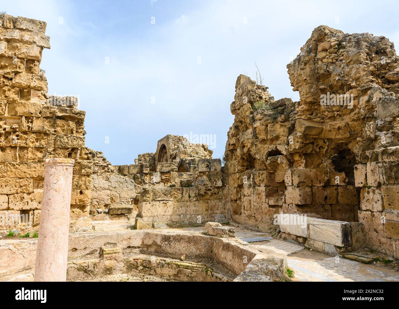 Remains of the antique City Salamis an Iron Age city kingdom and an ...