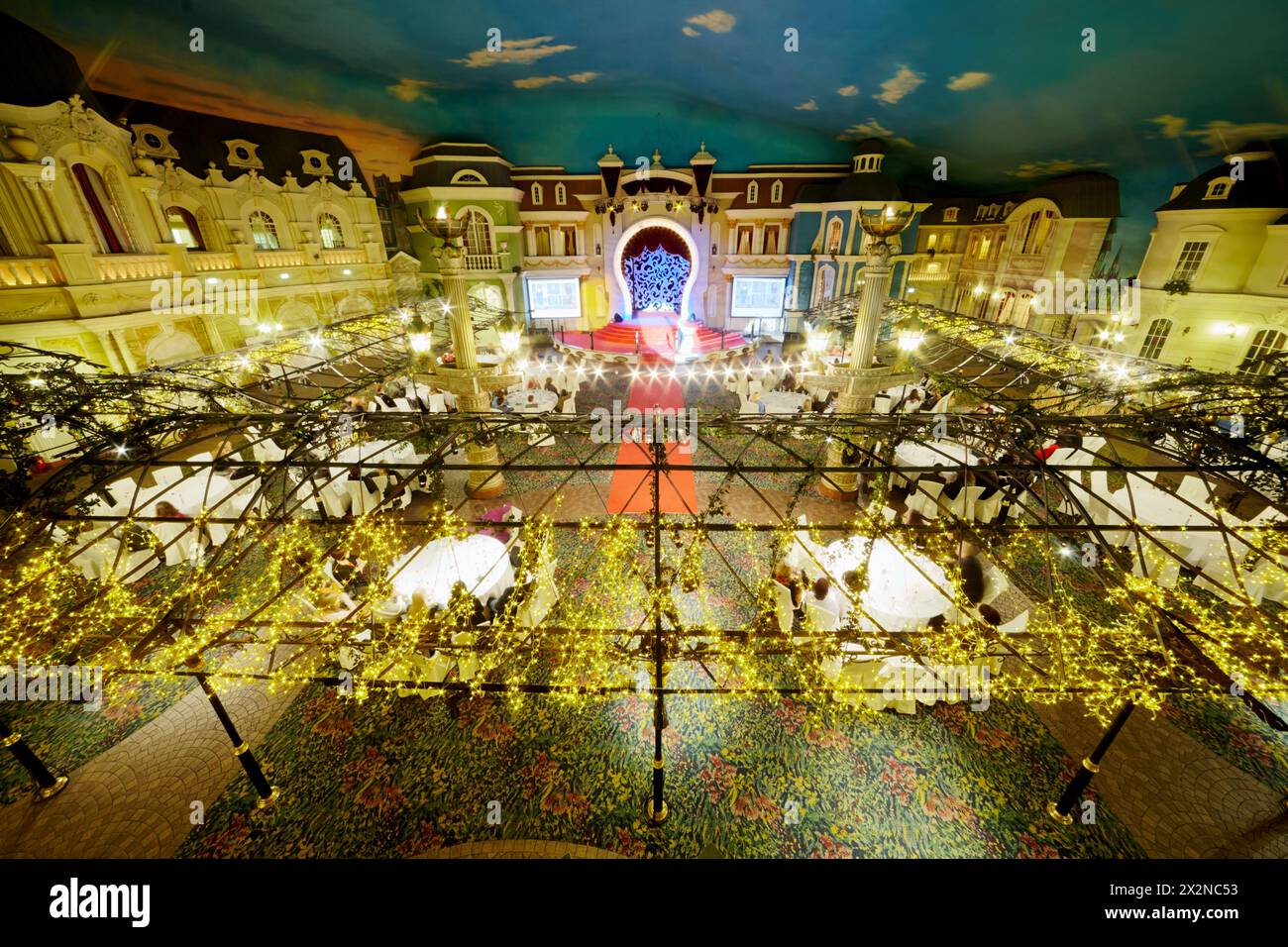 MOSCOW - JAN 26: Banquet hall Place de Paris at Korston Hotel Moscow ...