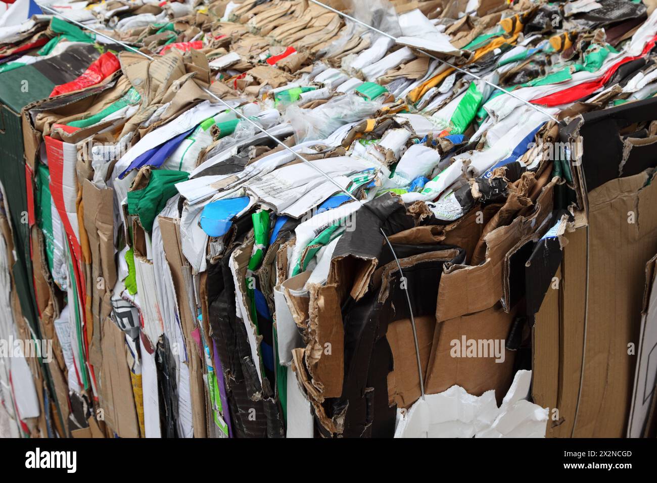 Compacted cardboard recycling hi-res stock photography and images - Alamy
