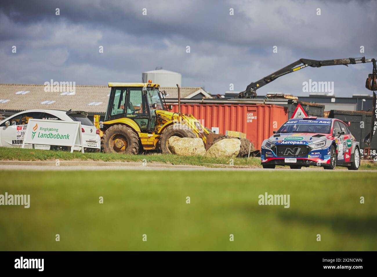 Ringkobing, Denmark, April 13, 2024: Circuit racing in the city Stock ...