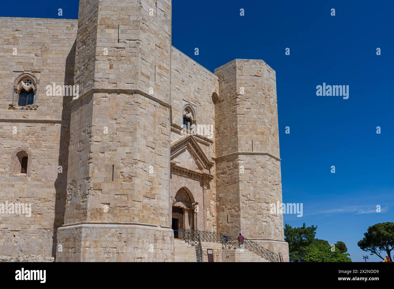 View of Castel del Monte, the famous castle built by the Holy Roman ...
