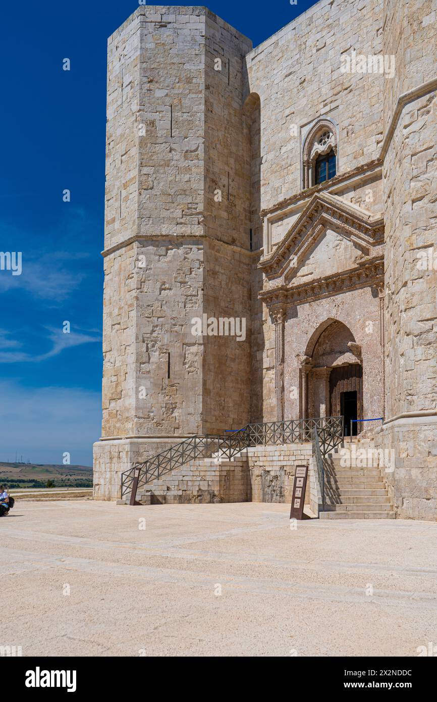 View of Castel del Monte, the famous castle built by the Holy Roman ...