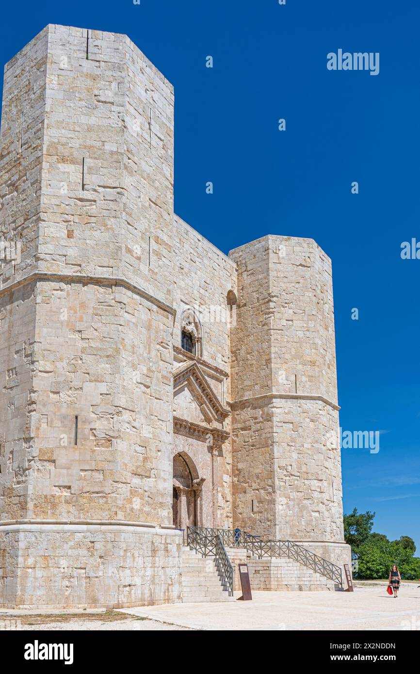 View of Castel del Monte, the famous castle built by the Holy Roman ...