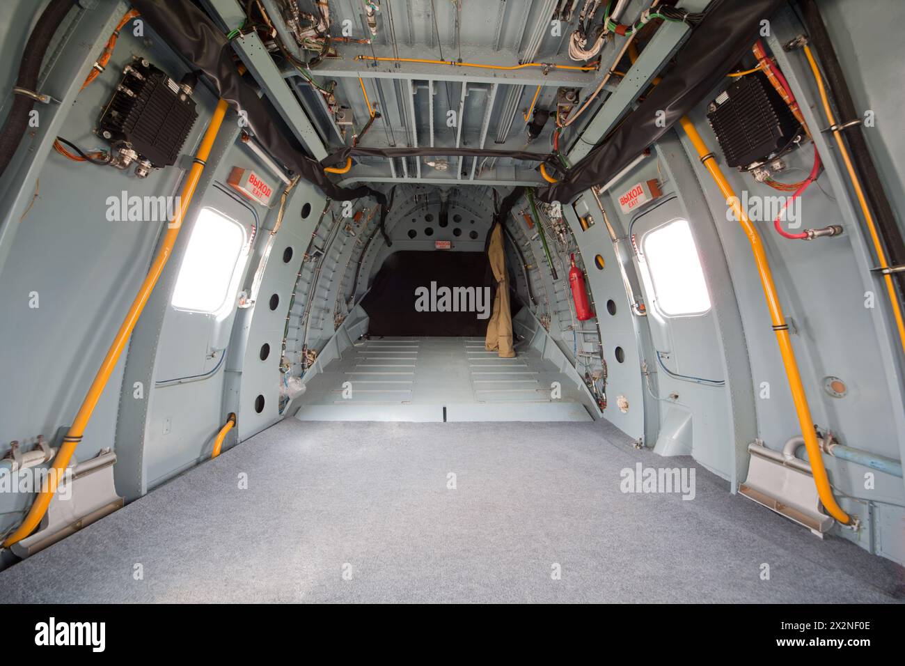 helicopter cargo compartment, inside Stock Photo - Alamy