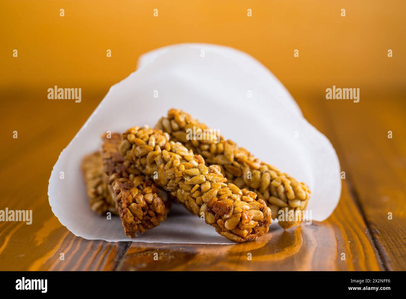 sweet sticks candy made from sunflower seeds Stock Photo - Alamy