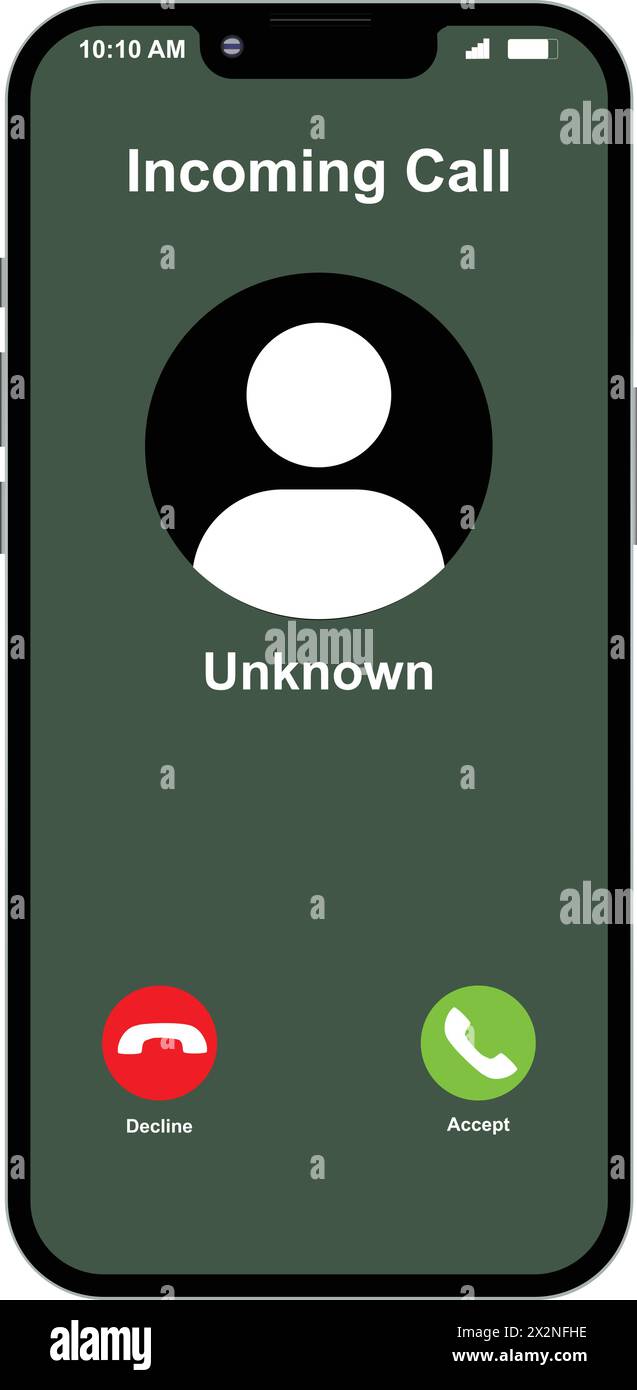 Incoming call screenshot Stock Vector Images - Alamy