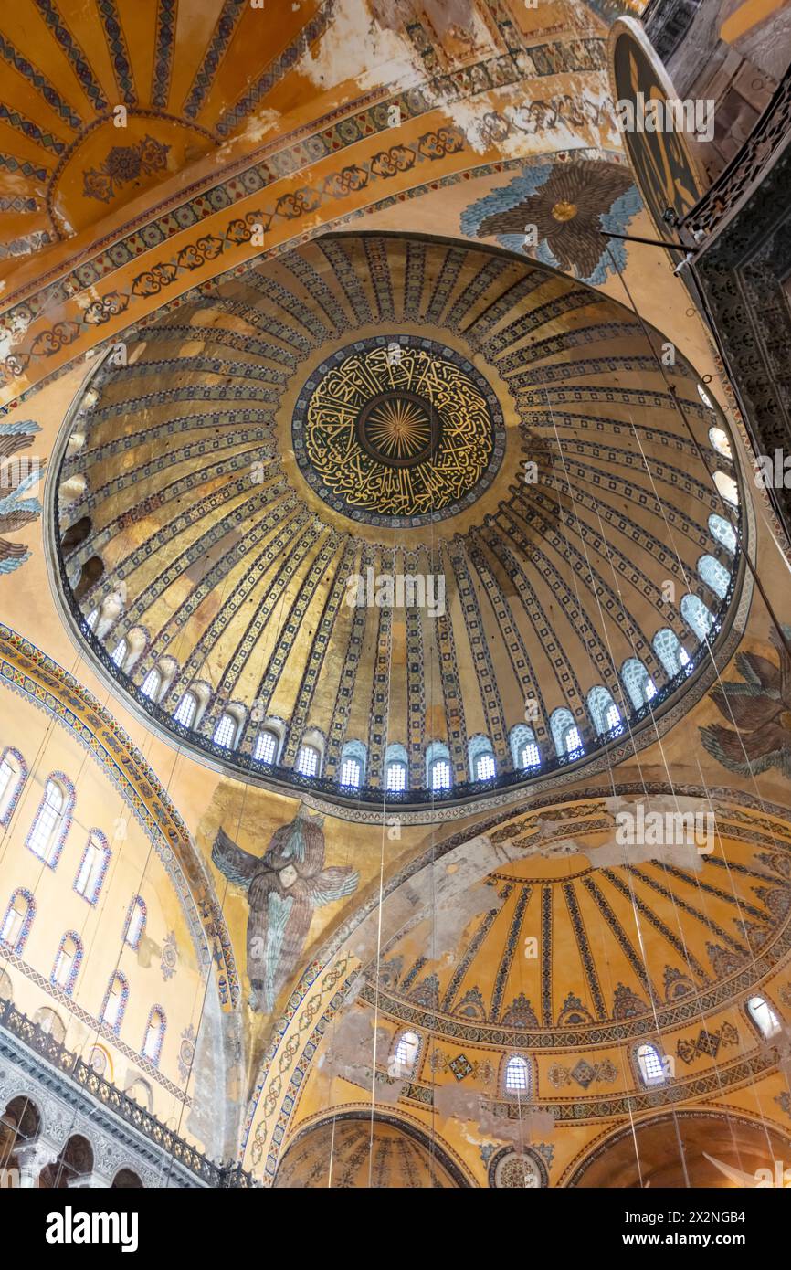 Hagia Sophia interior, Istanbul, Turkey Stock Photo - Alamy