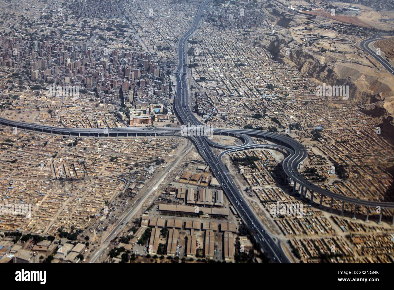 Cairo. 23rd Apr, 2024. This photo taken on April 23, 2024 from a plane ...