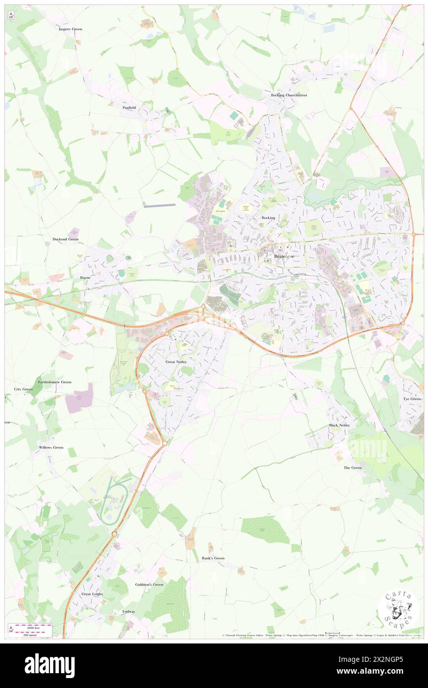 Braintree map hi-res stock photography and images - Alamy