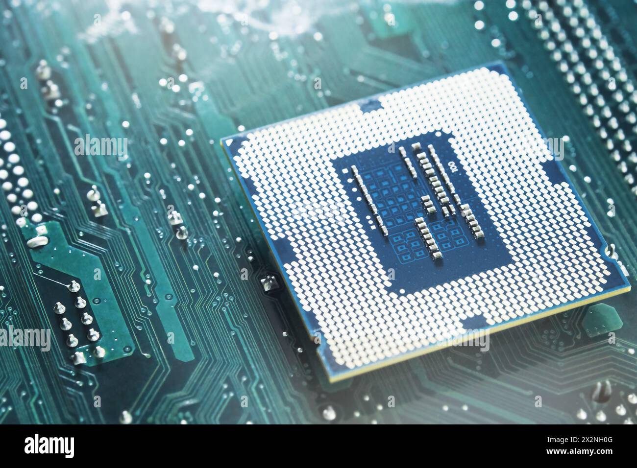 Circuit board. Macro shot of computer motherboard CPU. Motherboard digital chip. Information ...