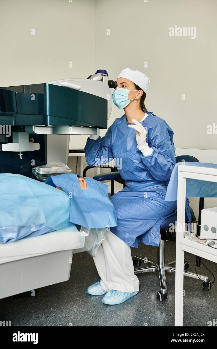 Doctor in scrubs hi-res stock photography and images - Alamy