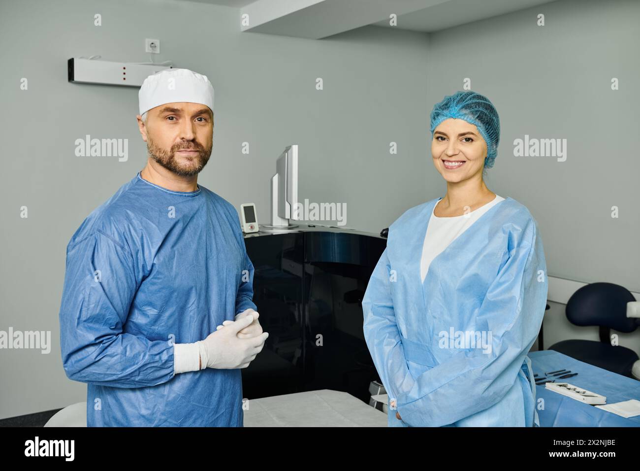 In hospital healthcare professionals scrubs hi-res stock photography ...