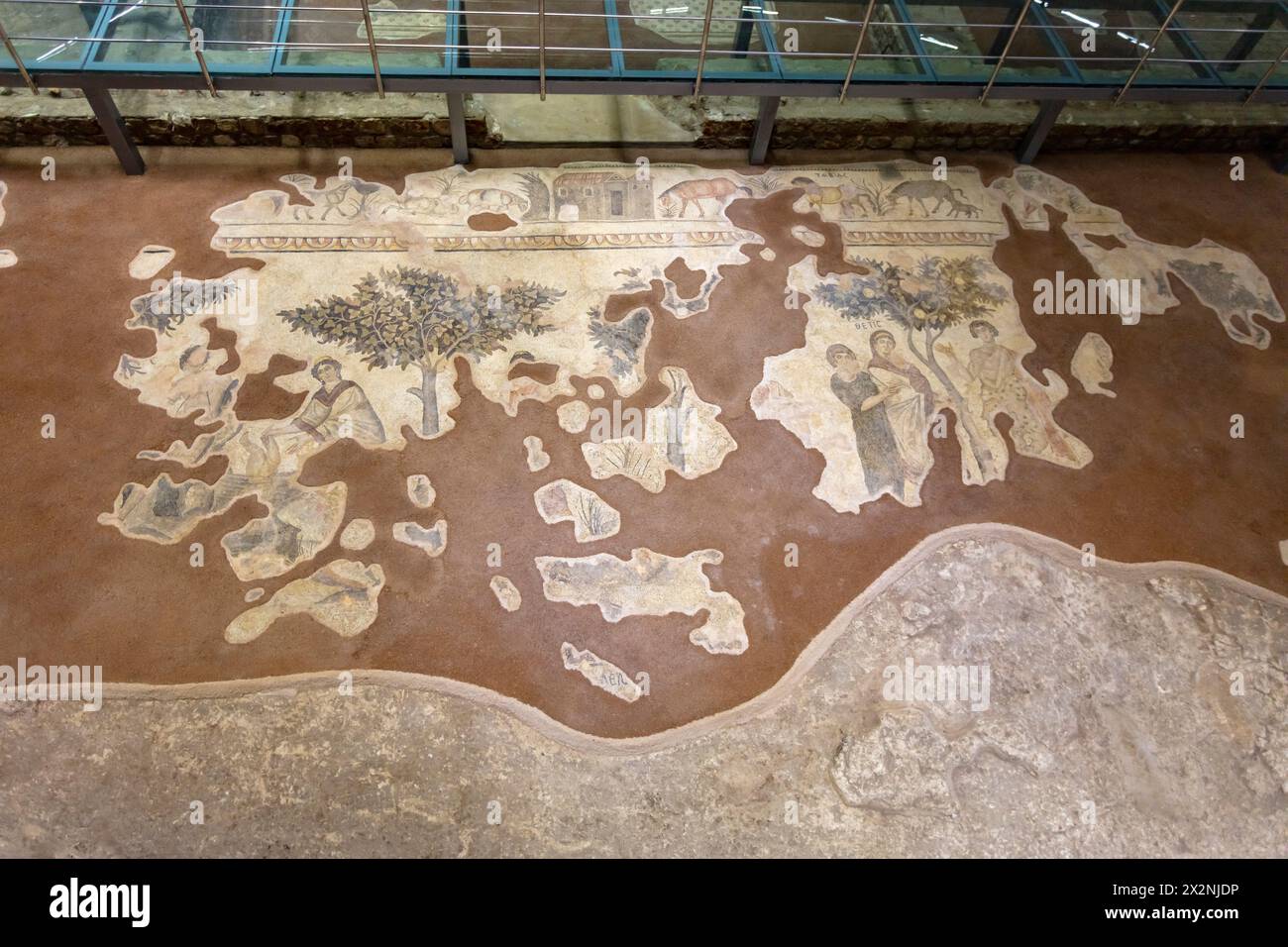 Haleplibahce Mosaic Museum housing Roman-era mosaics, Sanliurfa, Turkey ...