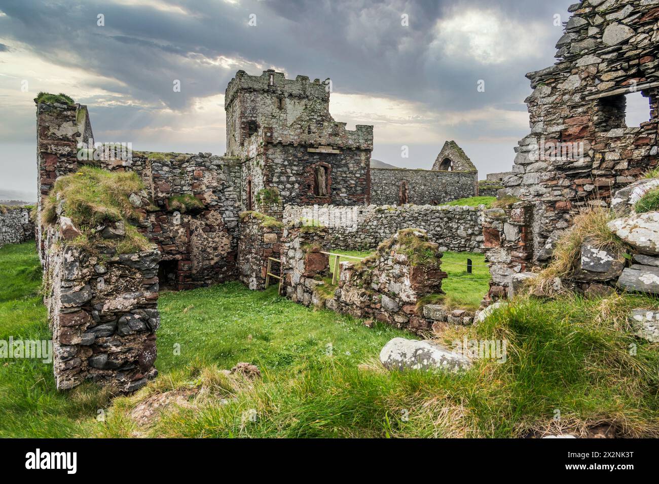 General scenic image is of the 12th century historic Peel Castle and ...