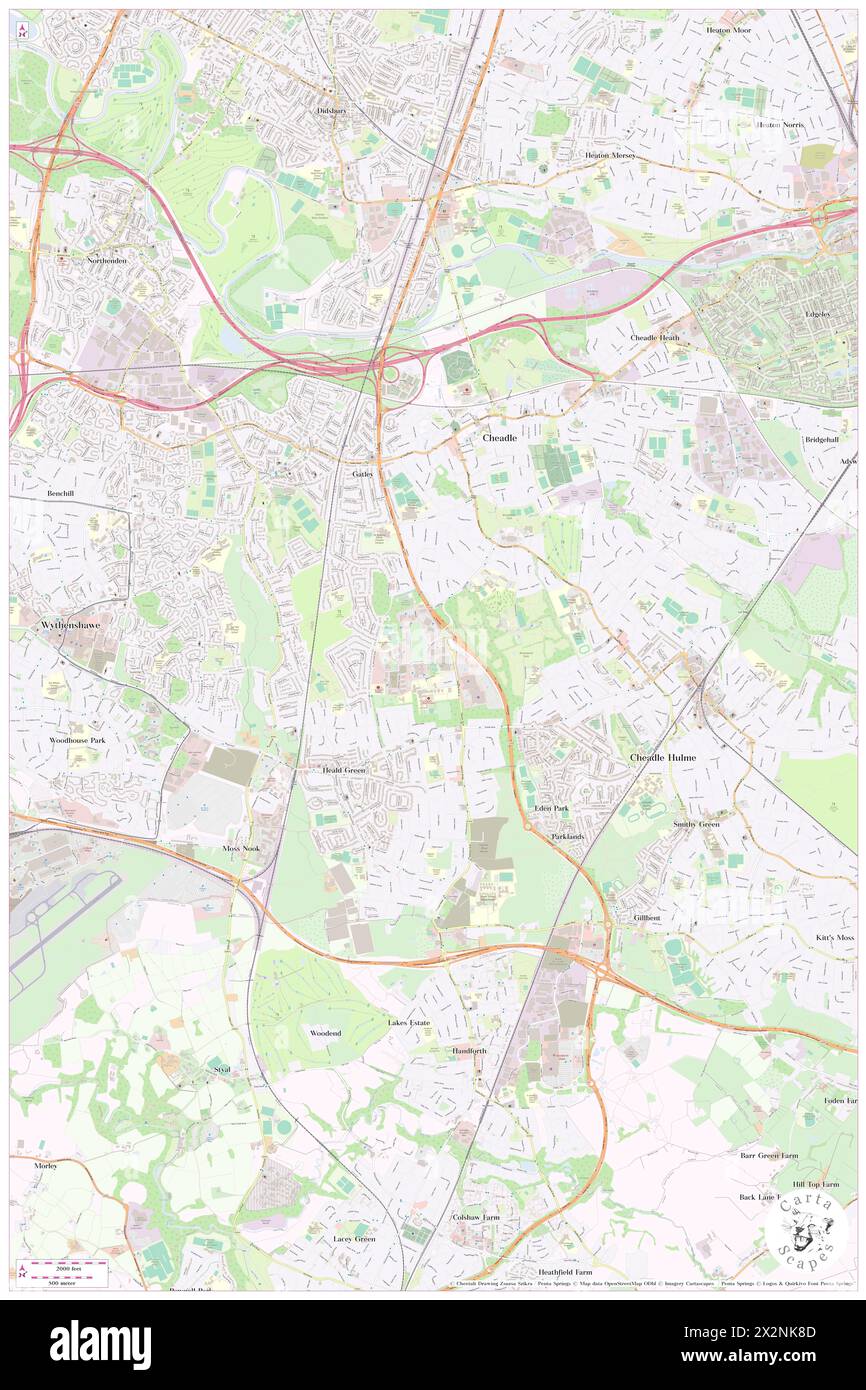 Cheadle map hi-res stock photography and images - Alamy