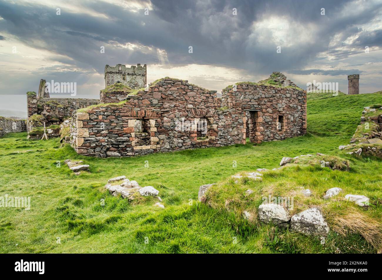 General scenic image is of the 12th century historic Peel Castle and ...