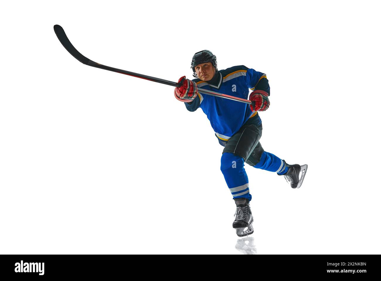 Dynamic photo of hockey player demonstrates their skill in serving and ...
