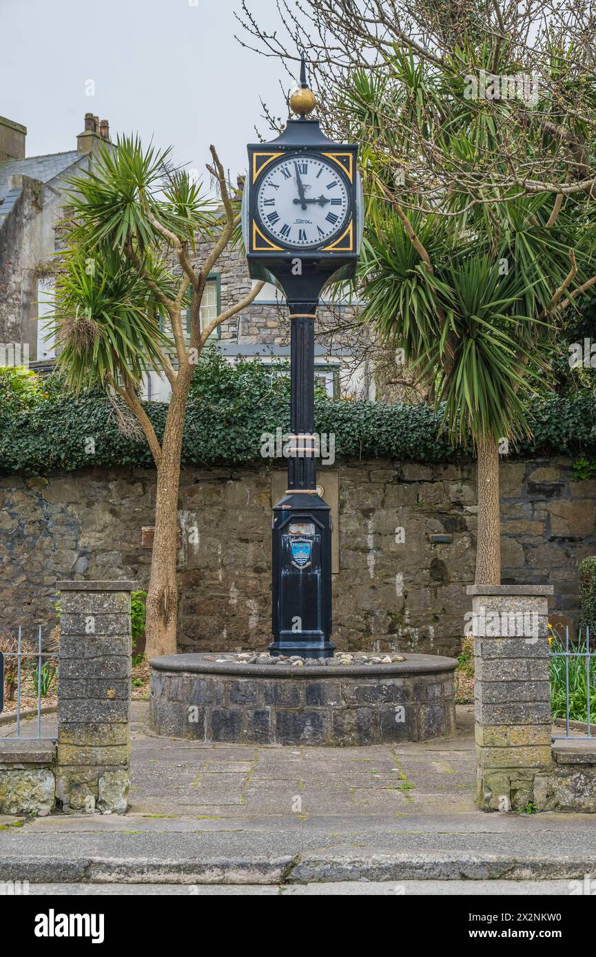 The image is of the harbour clock in the grounds of the 12th century ...