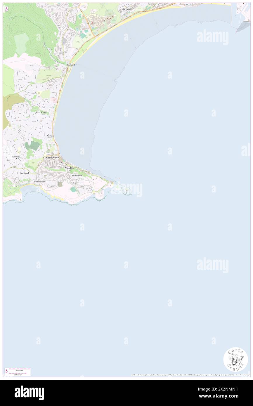 Mumbles Lighthouse, City and County of Swansea, GB, United Kingdom ...