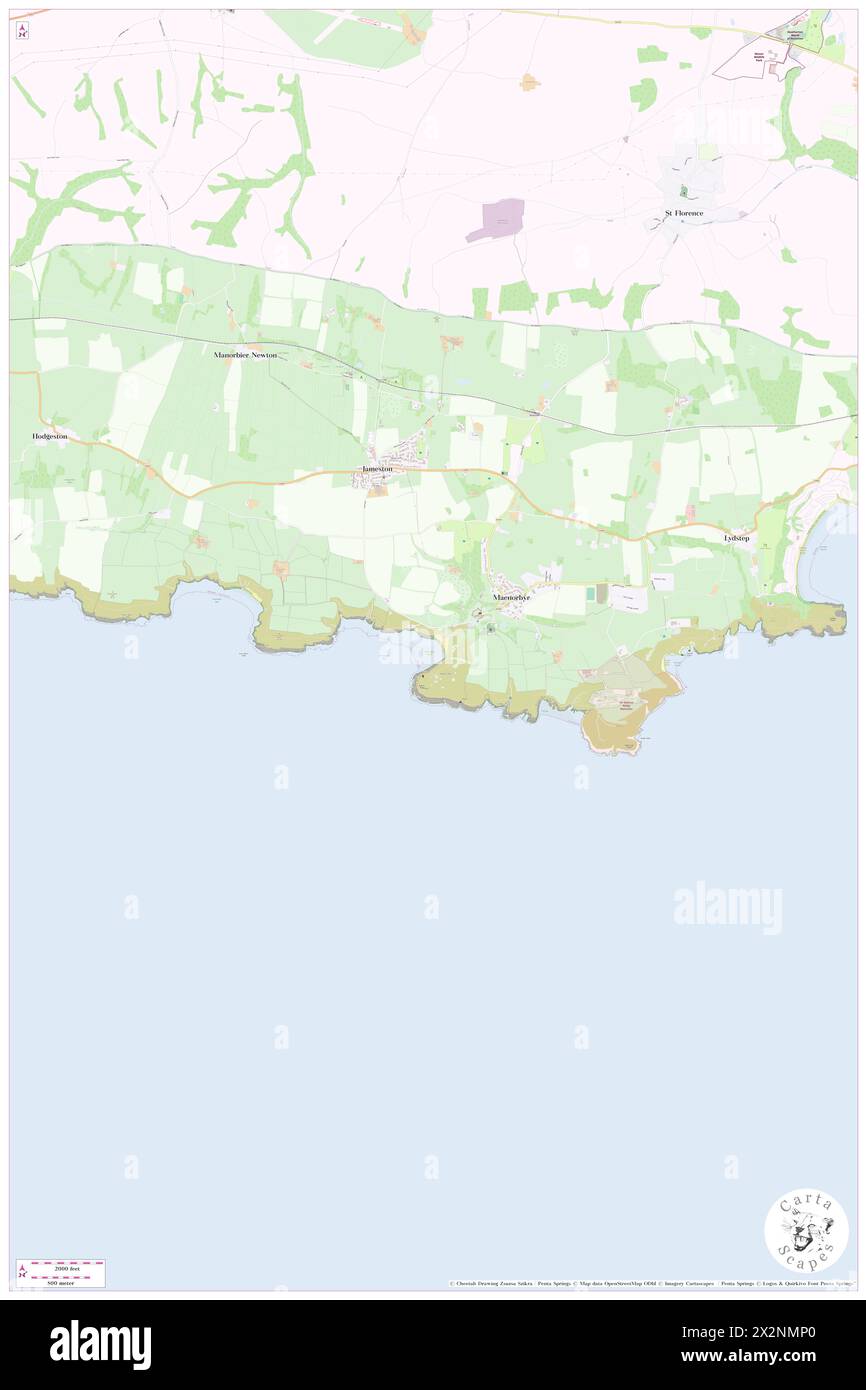 Manorbier beach Cut Out Stock Images & Pictures - Alamy