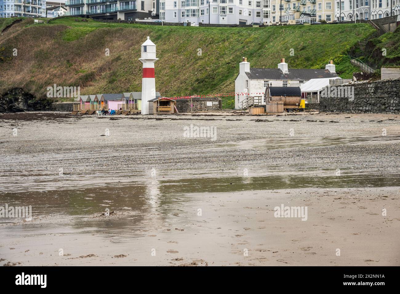 Beach scenic image looking towards the Lookout Tower at the coastal ...