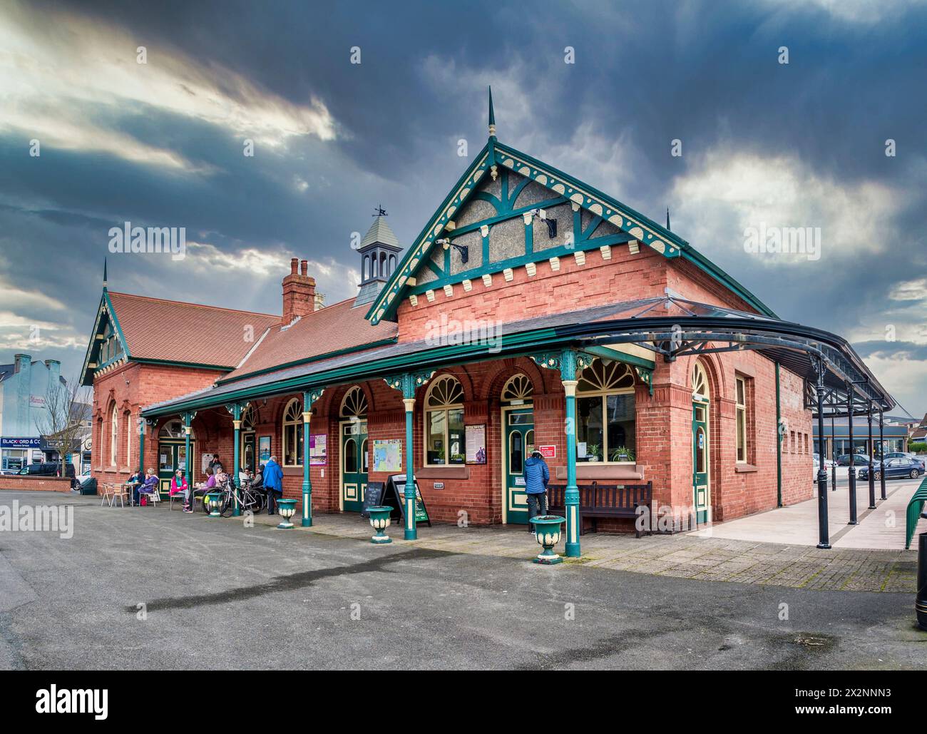 The image is of Port Erin Railway Station on the narrow gauge line ...