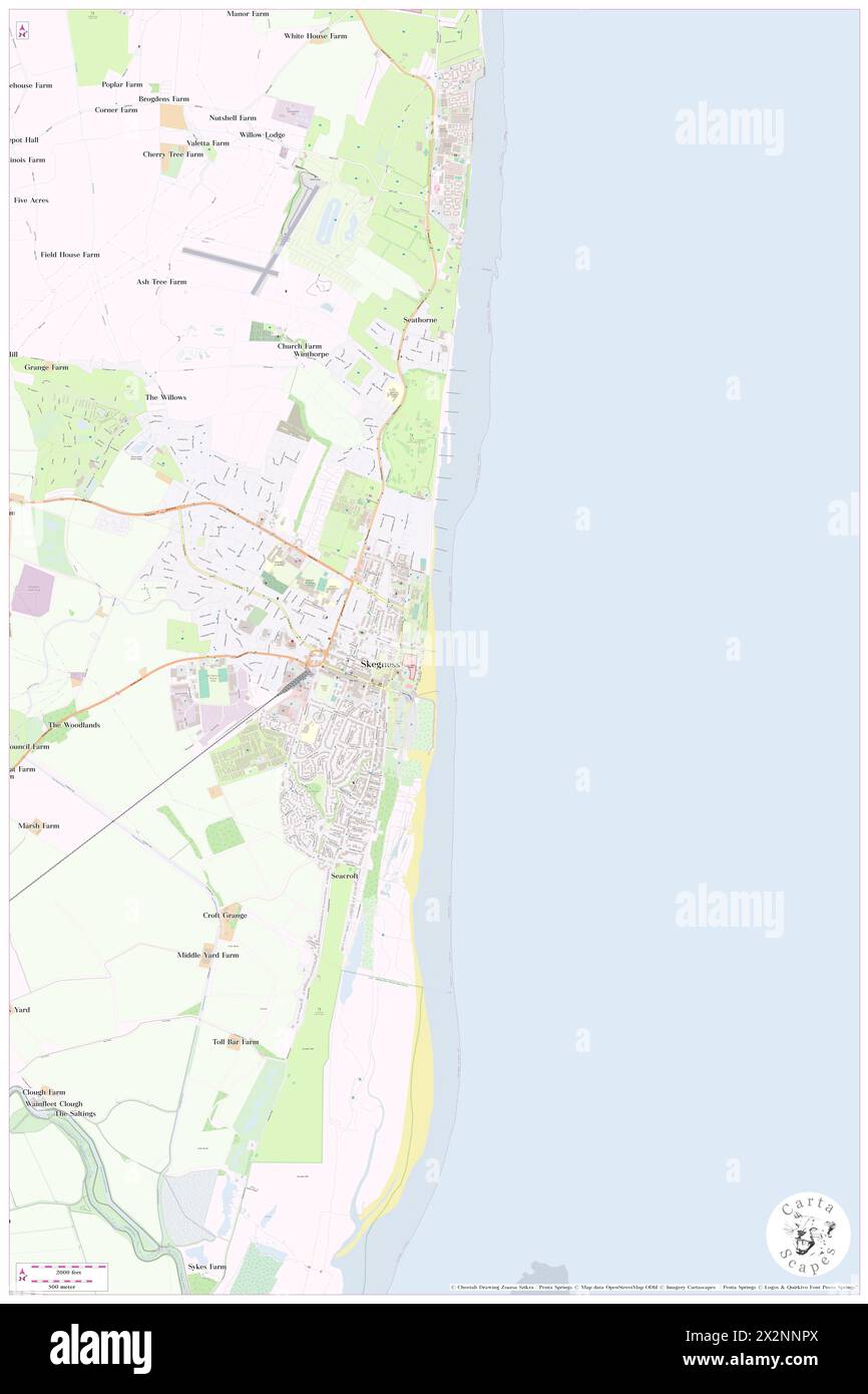 Skegness map hi-res stock photography and images - Alamy