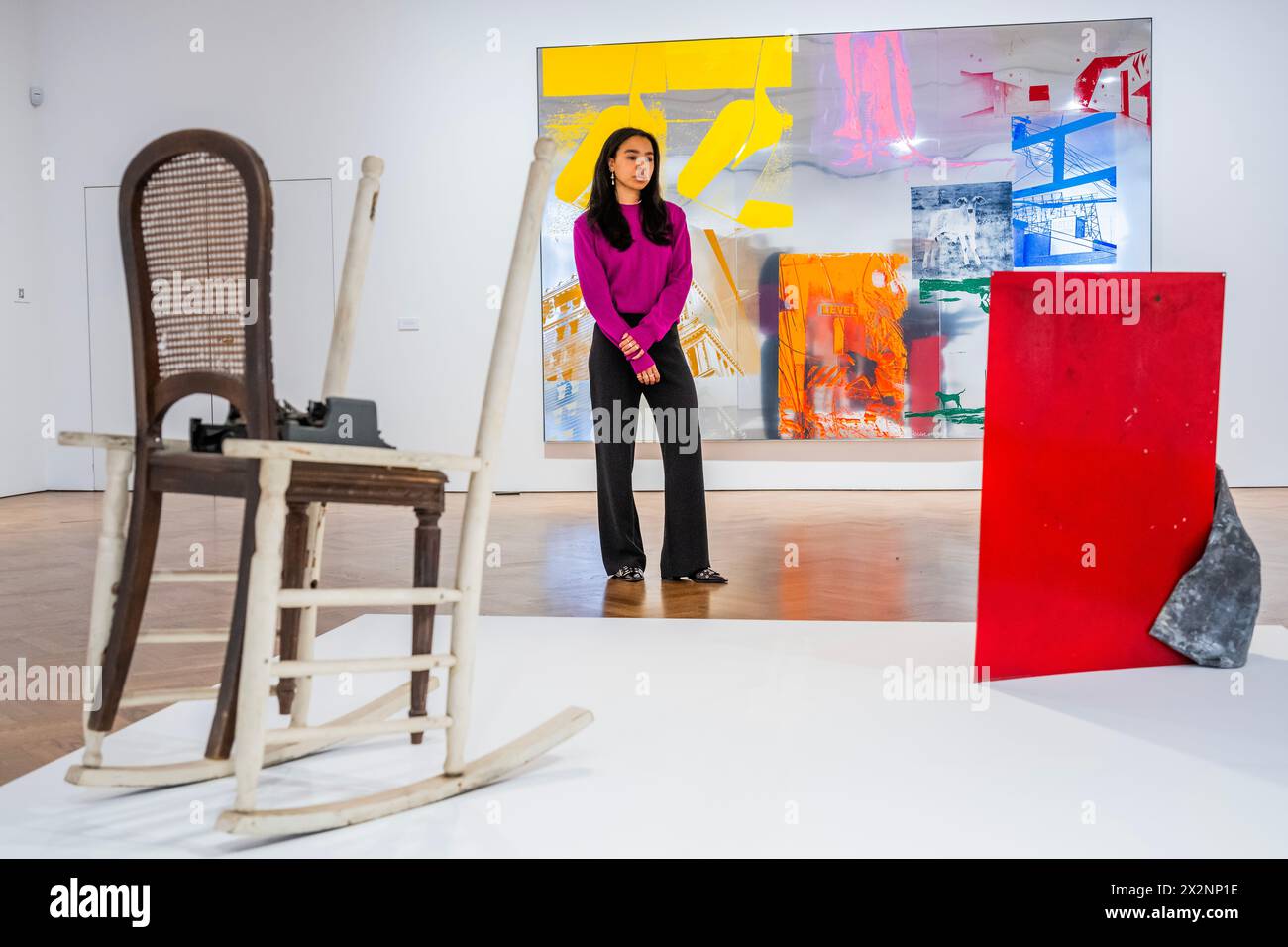 London, UK. 23 Apr 2024. Red Whale/ROCI TIBET, 1985 and Magnetic Script ...