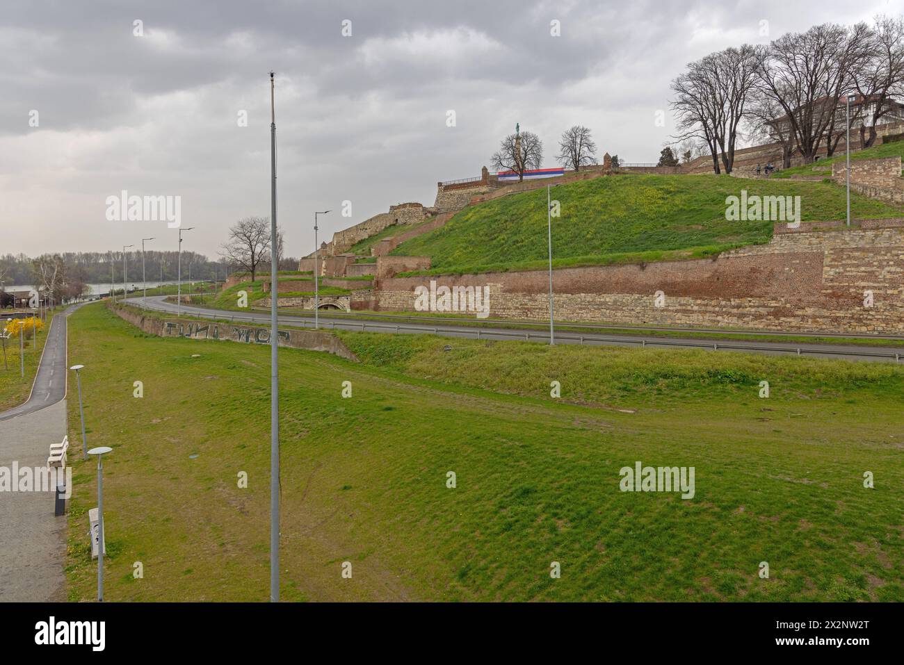 Belgrade, Serbia - March 11, 2024: Kalemegdan Fortress Park Historic ...