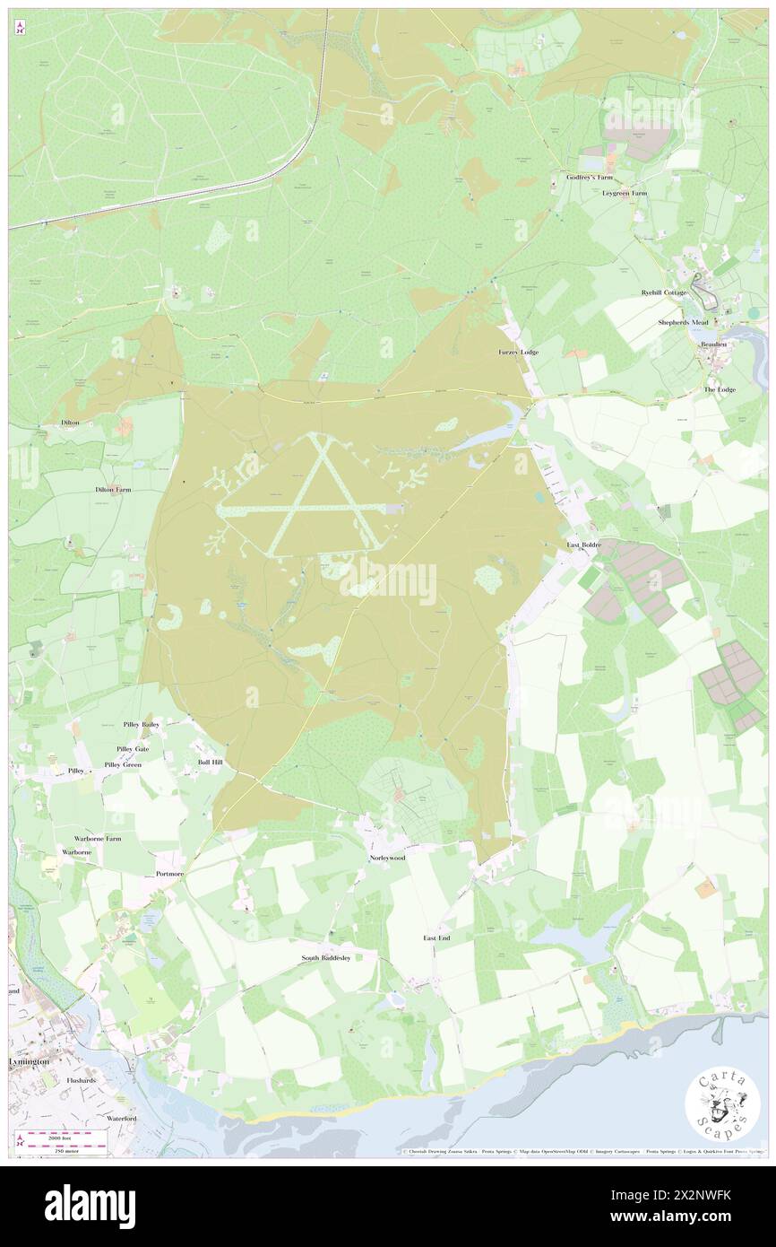 Boldre map hi-res stock photography and images - Alamy