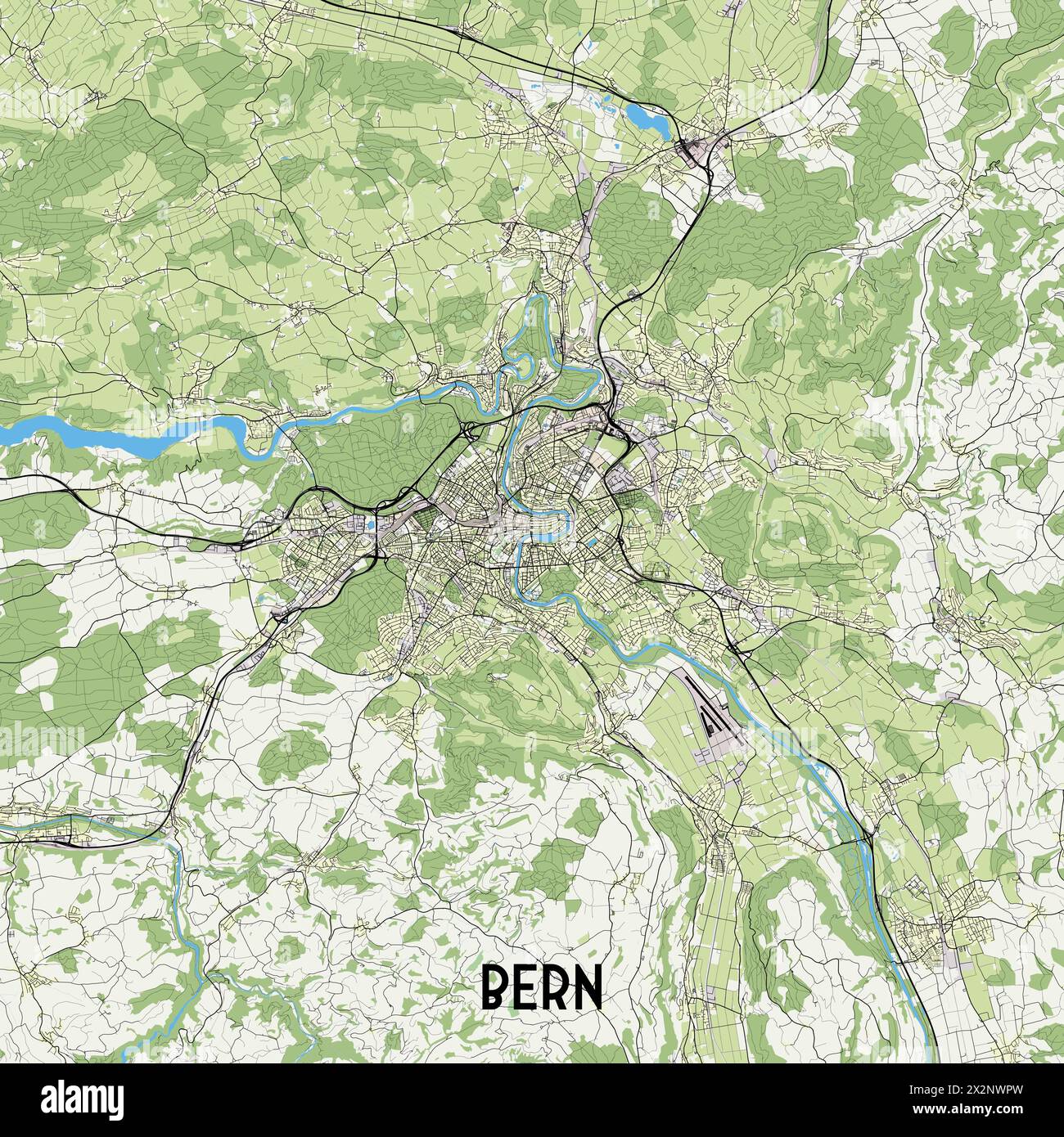 Switzerland bern aerial Stock Vector Images - Alamy