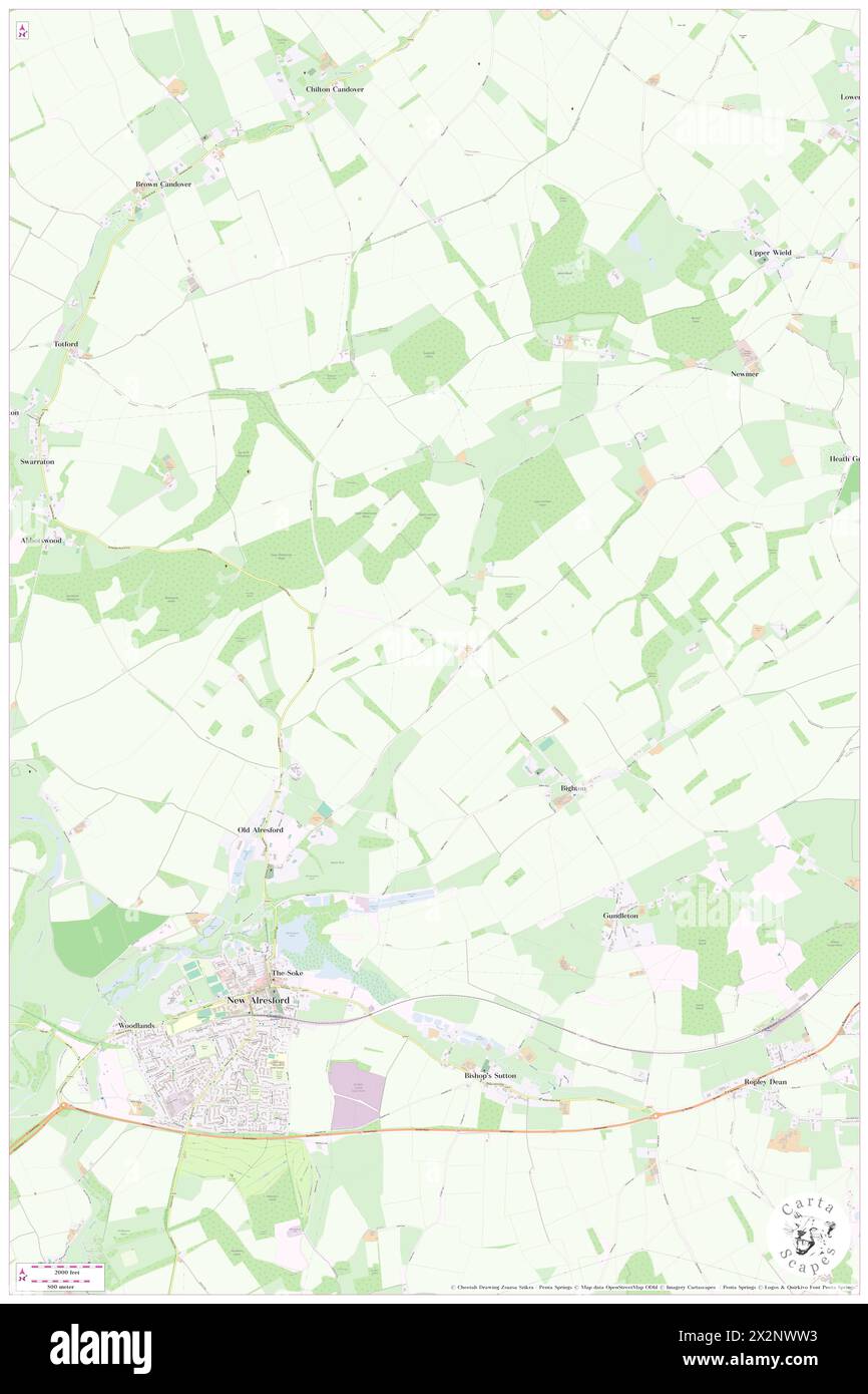 Alresford map hi-res stock photography and images - Alamy
