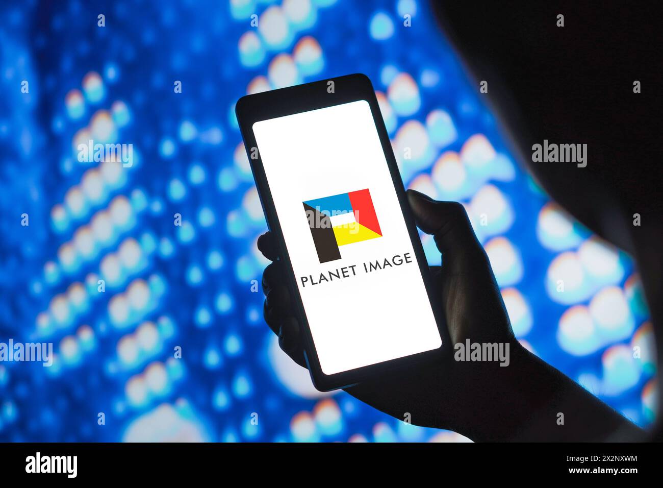 In this photo illustration, the Planet Image International Limited logo ...