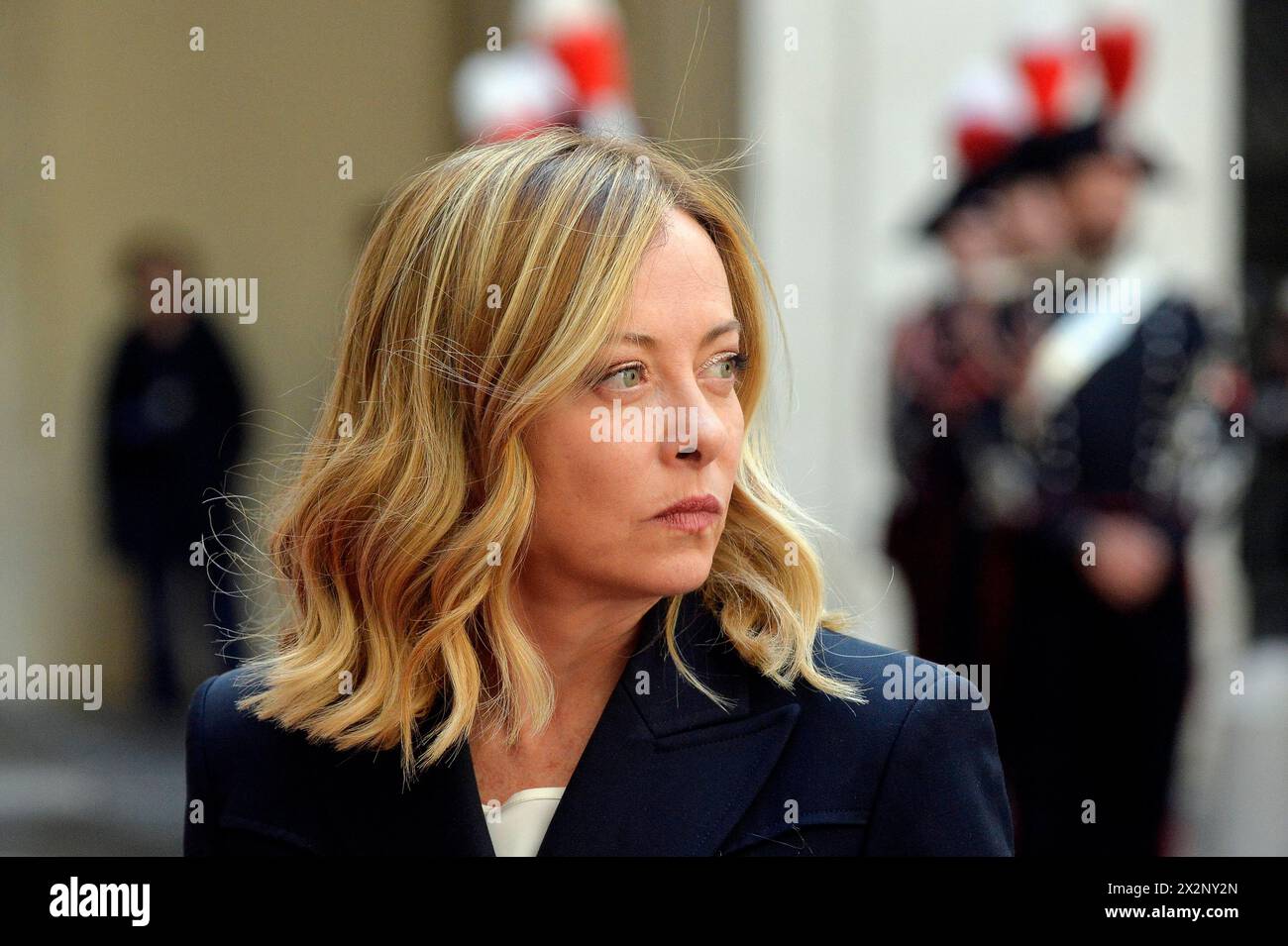 Italy, Rome, April 23, 2024 : Chigi Palace, Prime Minister Giorgia ...