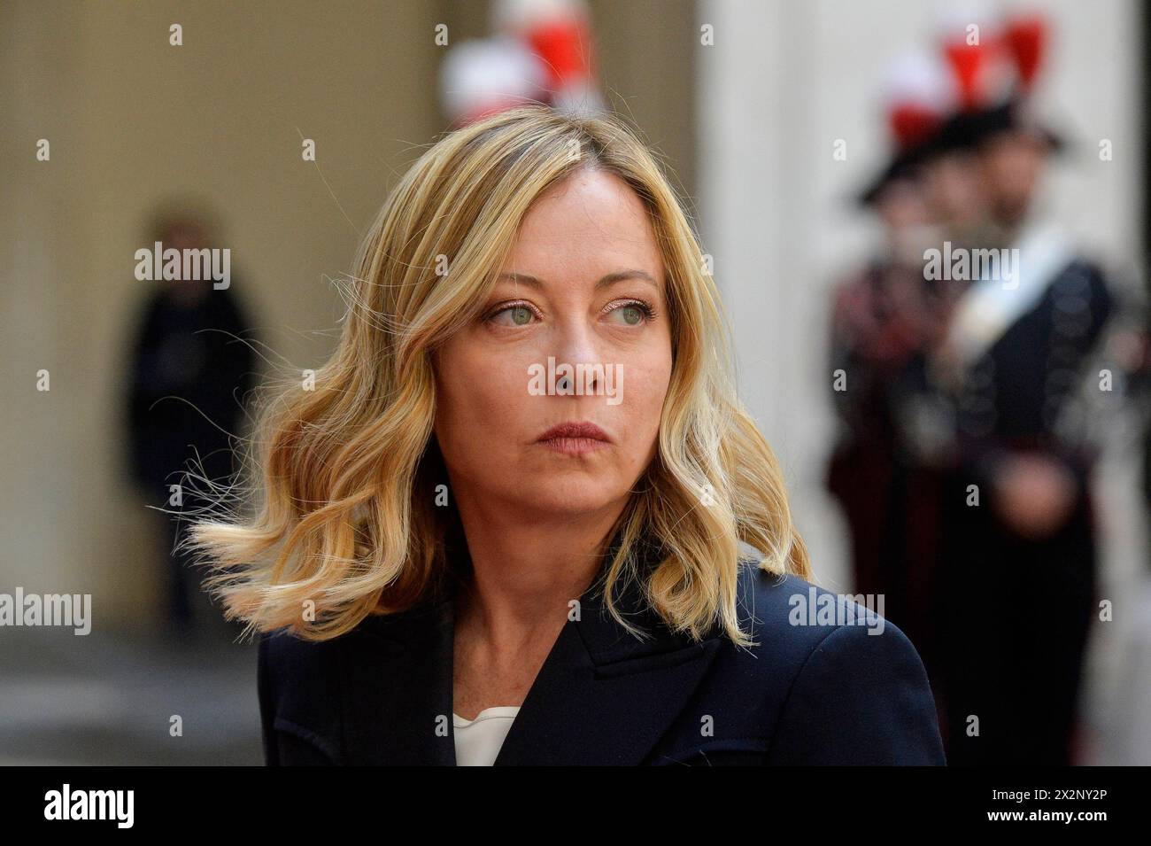 Italy, Rome, April 23, 2024 : Chigi Palace, Prime Minister Giorgia ...
