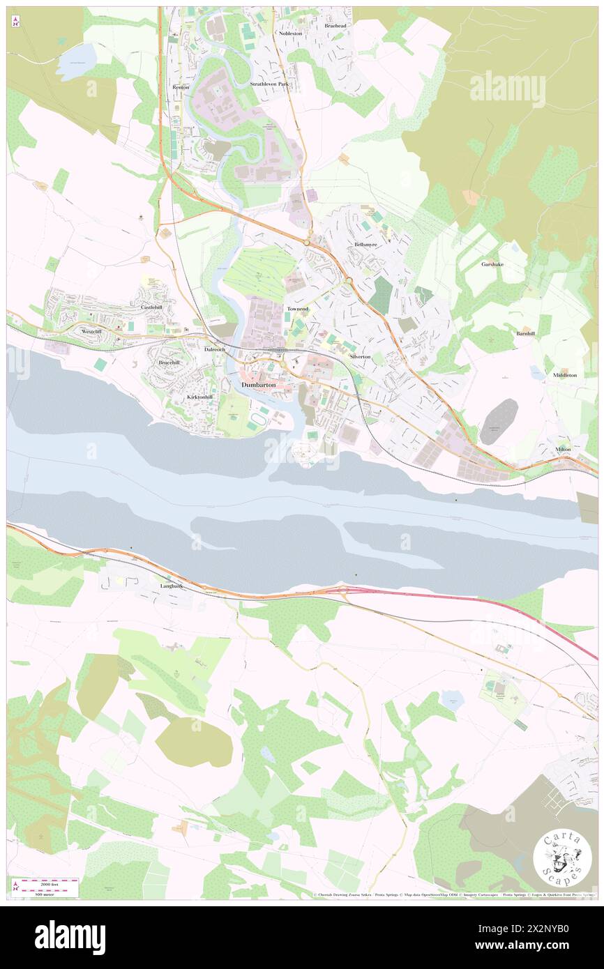 Map of dumbarton hi-res stock photography and images - Alamy