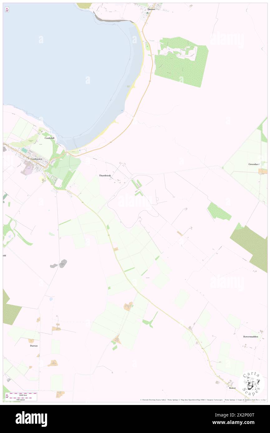 Map of castletown Cut Out Stock Images & Pictures - Alamy