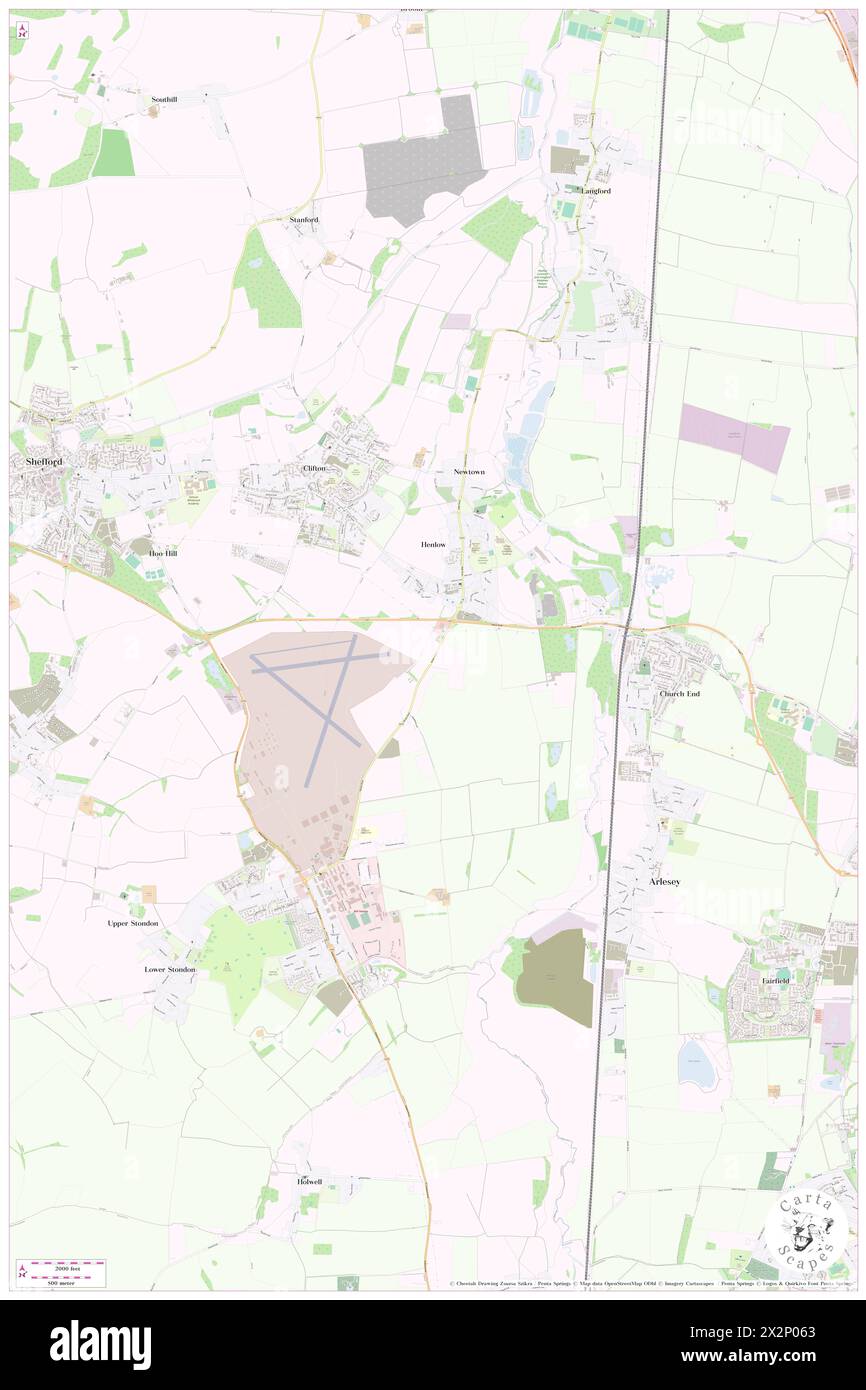 Henlow, GB, United Kingdom, N 52 1' 10'', S 0 18' 6'', map, Cartascapes ...