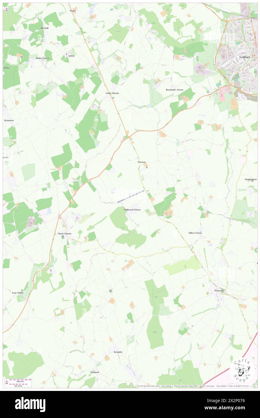 Map of ledbury hi-res stock photography and images - Alamy