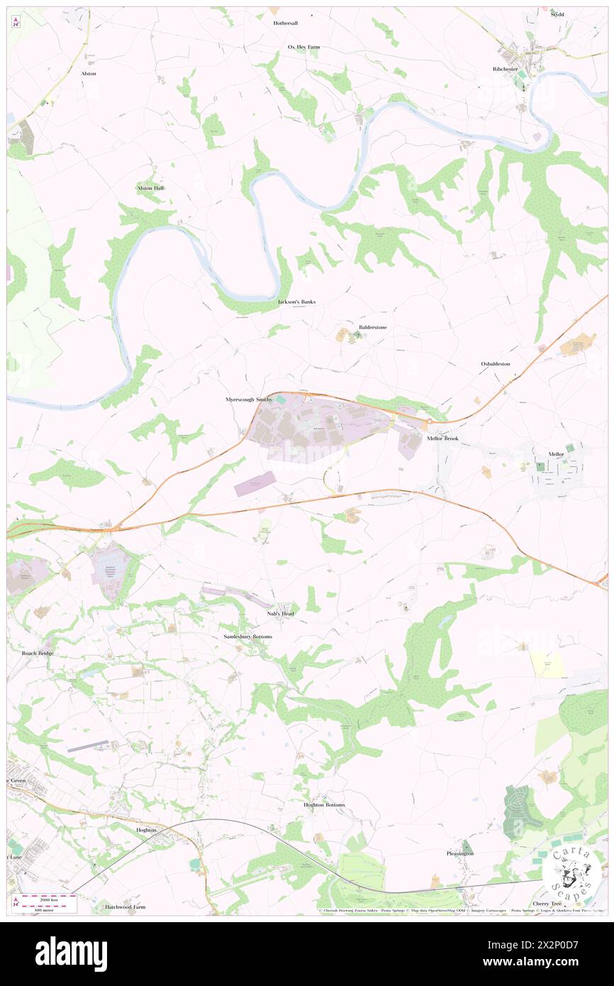 Samlesbury, Lancashire, GB, United Kingdom, England, N 53 46' 23'', S 2 ...