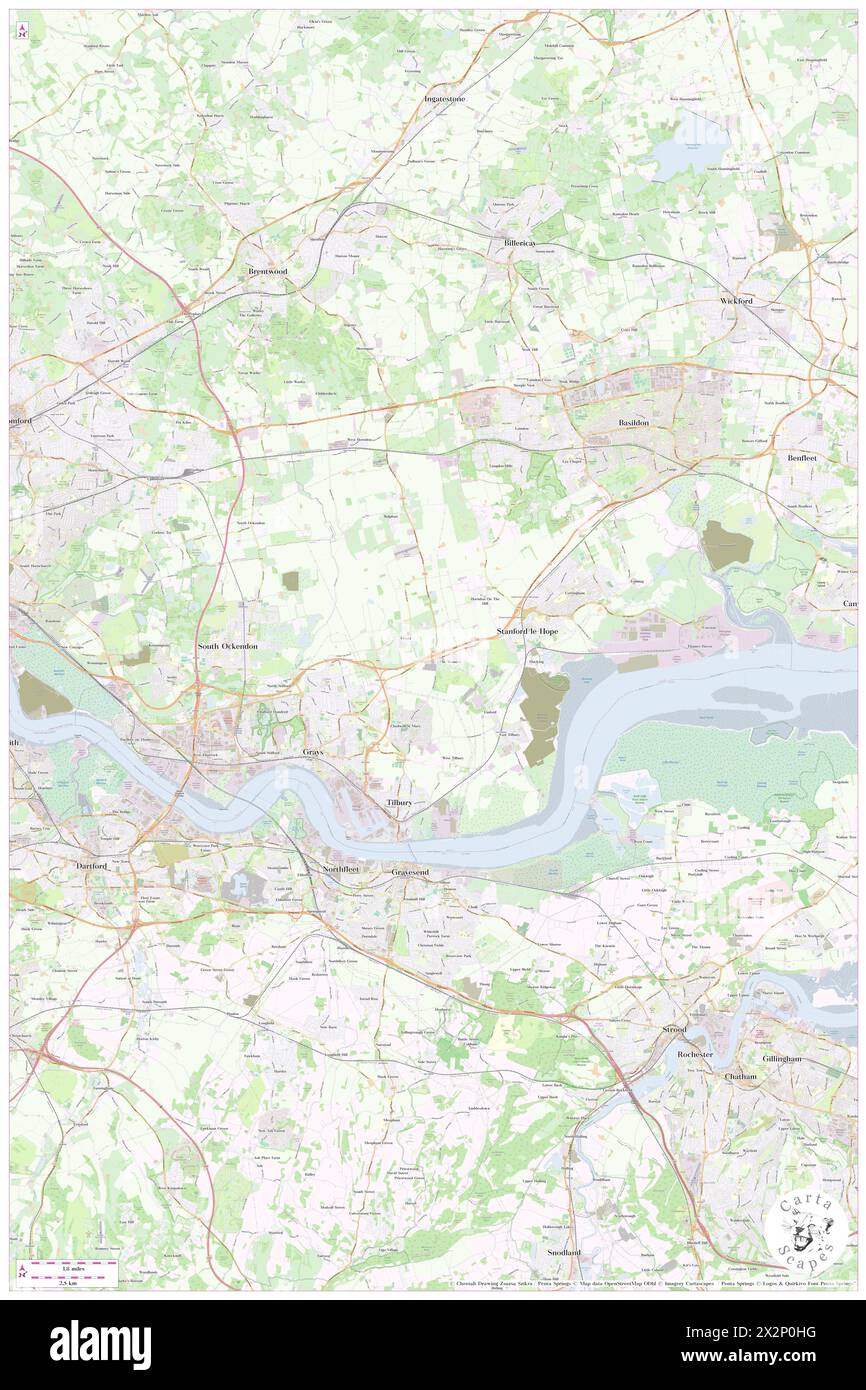 Thurrock, GB, United Kingdom, N 51 32' 15'', N 0 22' 3'', map ...